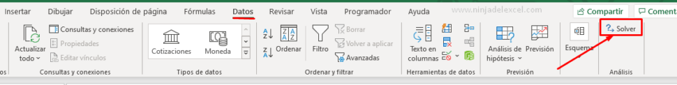 Activar Solver en Excel - Paso a paso - Ninja del Excel