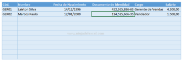 Máscara para Documento de Identidad en Excel - Ninja del Excel