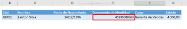 Máscara para Documento de Identidad en Excel - Ninja del Excel