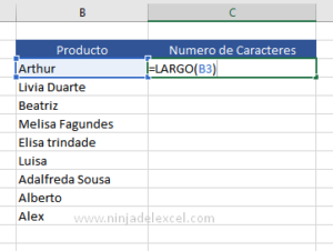 Cómo Contar Caracteres en Excel - Ninja del Excel