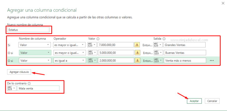 Cómo Crear Una Columna Condicional en Power Query - Ninja del Excel