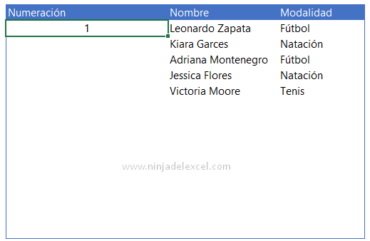 Cómo Usar la Función FILA en Excel - Ninja del Excel