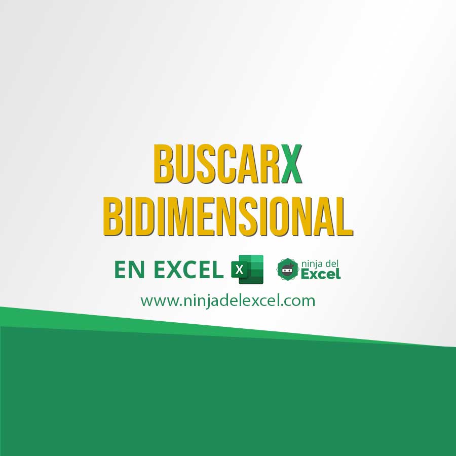 Función BUSCARX Bidimensional en Excel - Ninja del Excel