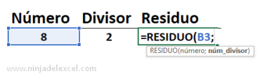 Función RESIDUO en Excel: paso a paso - Ninja del Excel