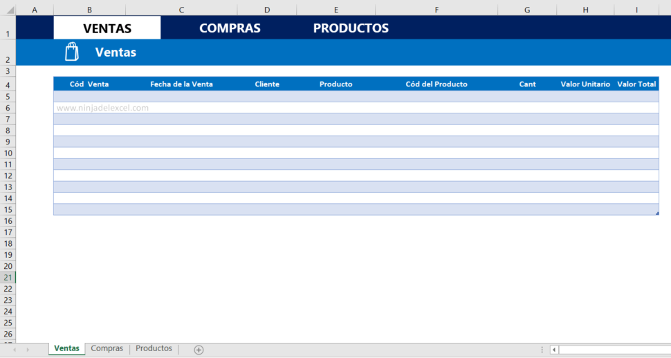 Como Hacer una Plantilla de Control de Stock en Excel - Ninja del Excel