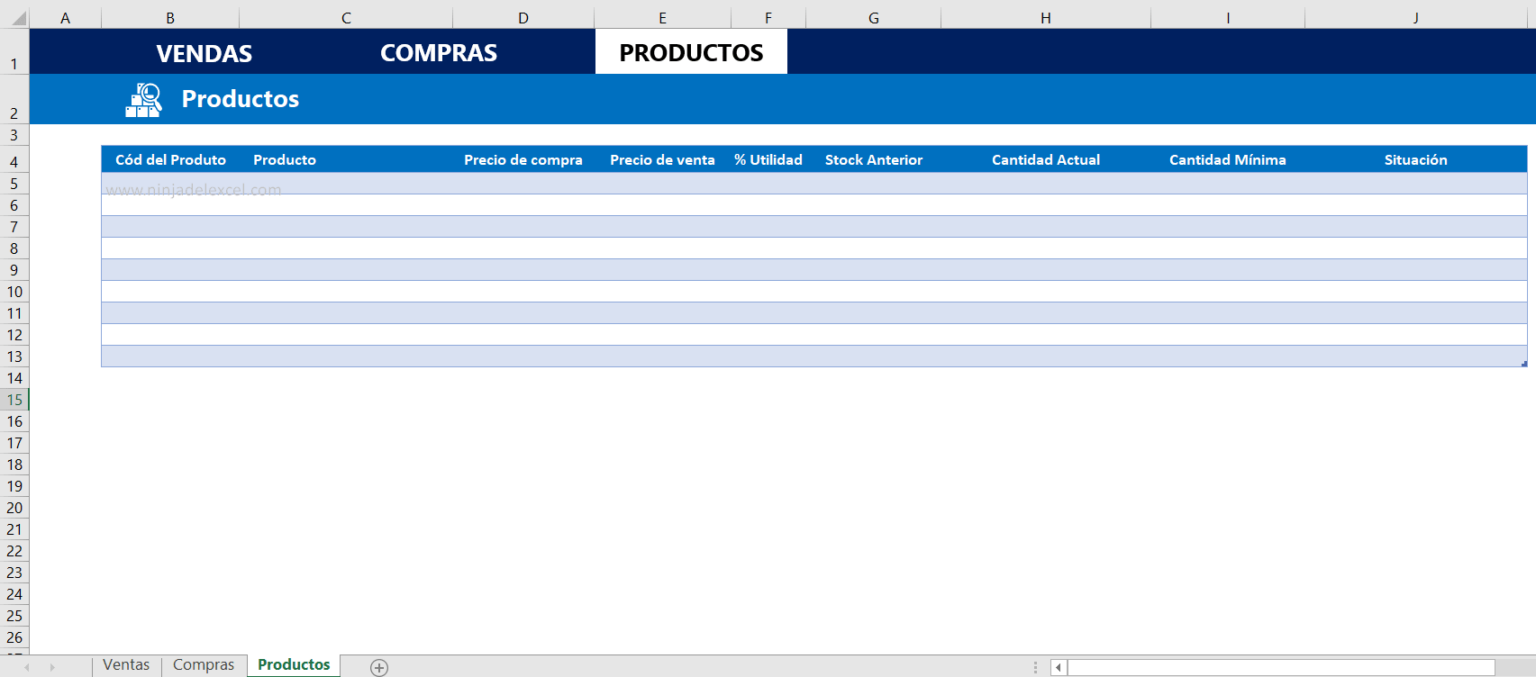 Como Hacer una Plantilla de Control de Stock en Excel - Ninja del Excel