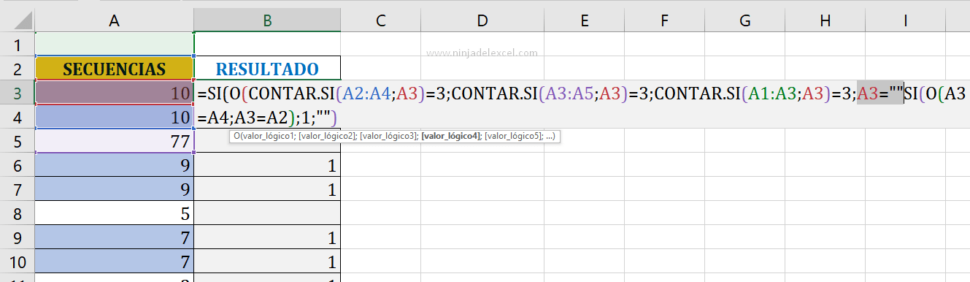 Prueba de Excel Avanzado: Buscando Secuencia 2 Números Consecutivos en ...
