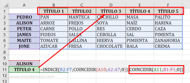 Como Hacer INDICE y COINCIDIR en Excel - Paso a Paso (Guía Completa ...