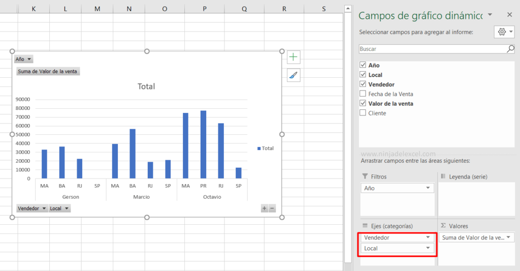 Como Hacer un Gráfico Dinámico en Excel - Ninja del Excel