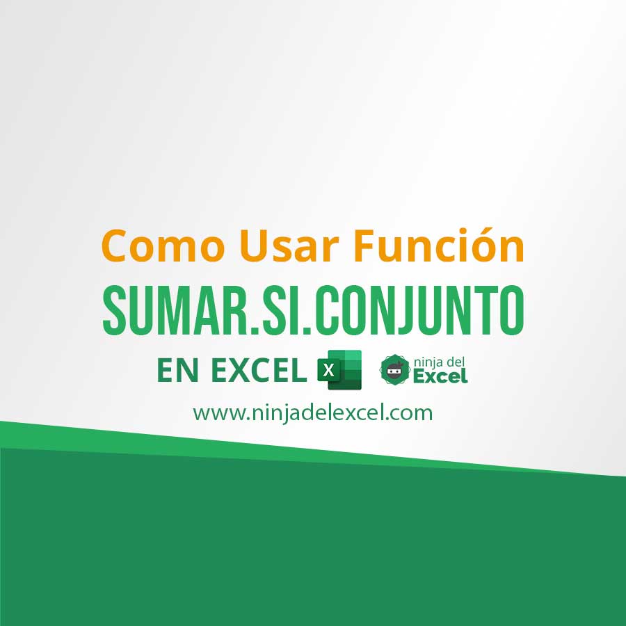 Función SUMAR.SI.CONJUNTO en Excel - Ninja del Excel
