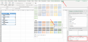 Opciones de Diseño de Tabla Dinámica de Excel - Ninja del Excel