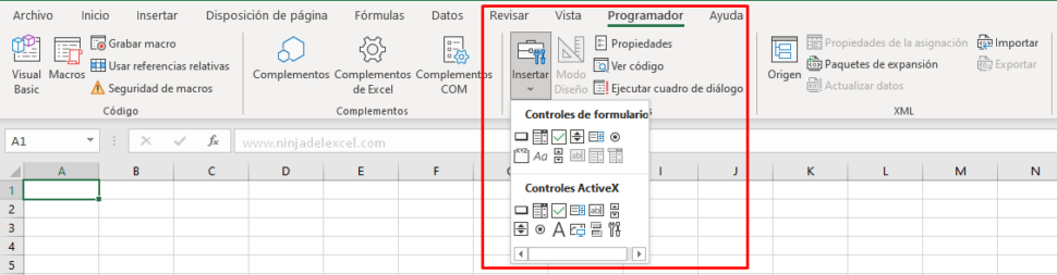 Como Habilitar la Pestaña Programador en Excel - Ninja del Excel