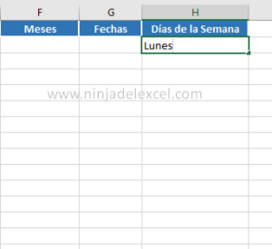 Diferentes formas de Utilizar el Autorrelleno en Excel - Ninja del Excel