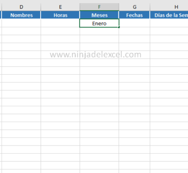 Diferentes formas de Utilizar el Autorrelleno en Excel - Ninja del Excel