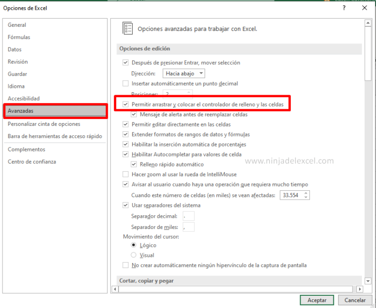 ¿Qué es el controlador de Relleno de Excel? - Ninja del Excel