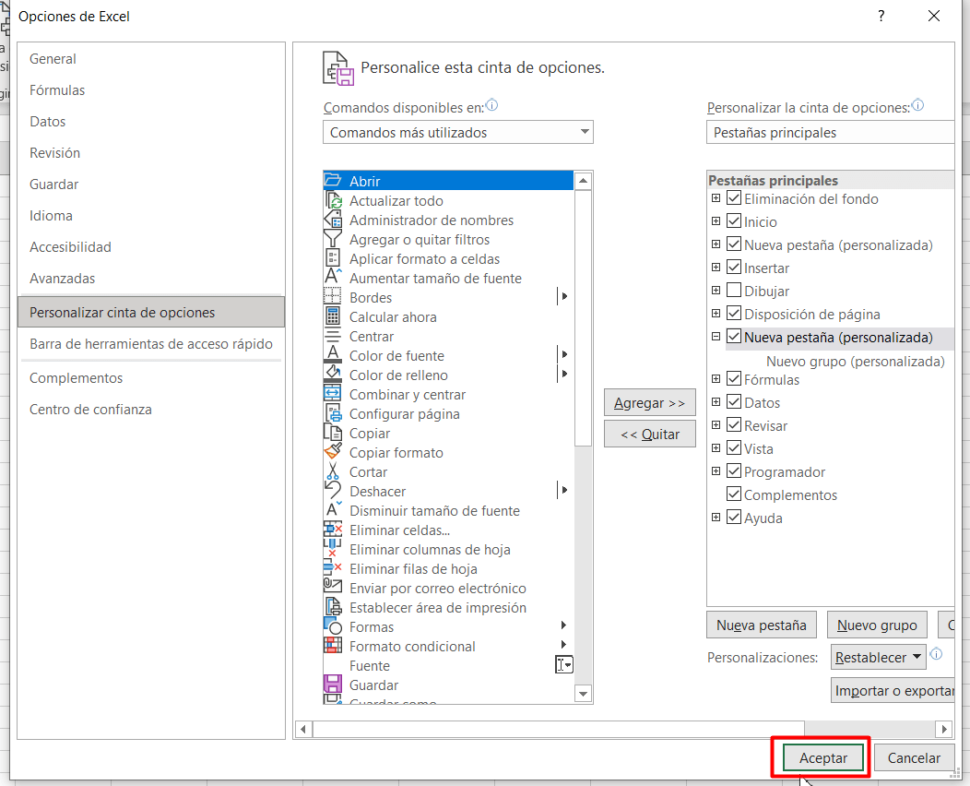 Como Crear un Menú Personalizado en Excel - Ninja del Excel