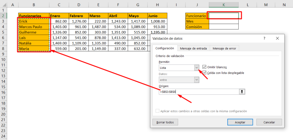 Función COINCIDIR con DESREF en Excel. - Ninja del Excel