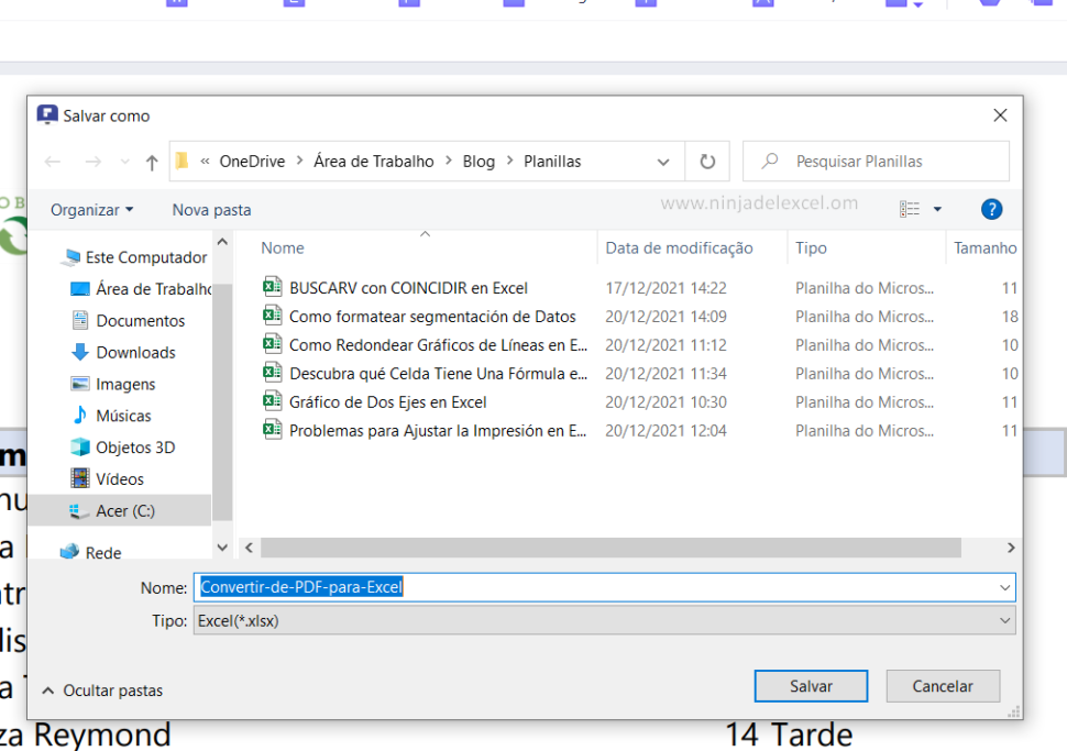 Como Convertir PDF a Excel - Método Práctico - Ninja del Excel