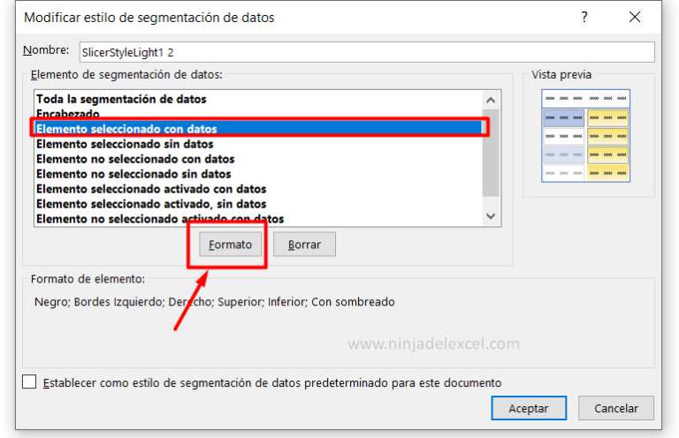 Como Formatear Segmentación de Datos en Excel - Ninja del Excel