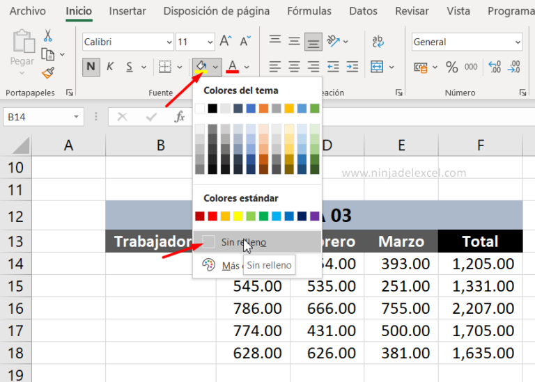 Como Borrar el Formato en Excel - Ninja del Excel