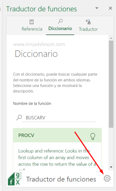 Traducción de Funciones en Excel - Ninja del Excel
