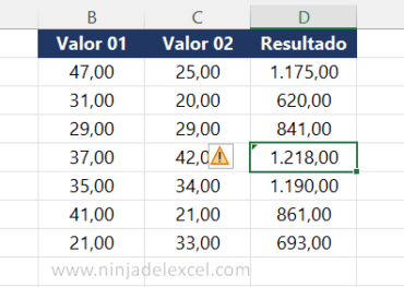 Corregir una Fórmula Inconsistente en Excel - Ninja del Excel