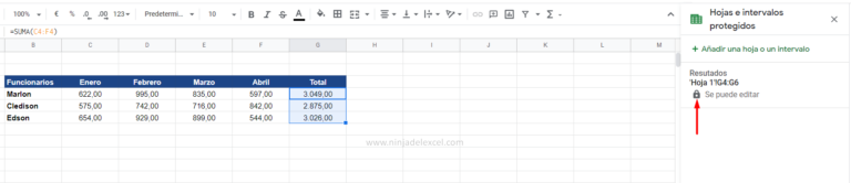 Proteger Celdas en Google Sheets - Ninja del Excel Proteger Celdas en Google Sheets - Ninja del Excel