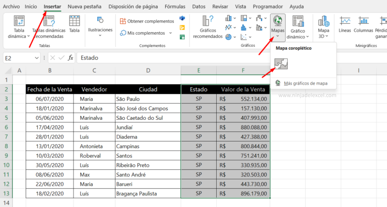 Cómo Crear un Mapa de la Ciudad en Excel - Ninja del Excel