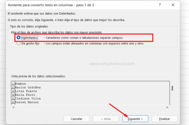 Como Separar Textos en Excel - Ninja del Excel