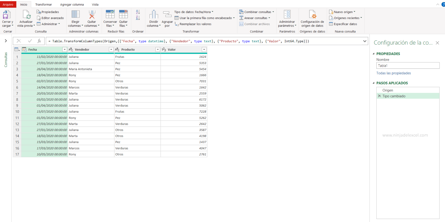 Tabla Dinámica con Power Query en Excel - Ninja del Excel