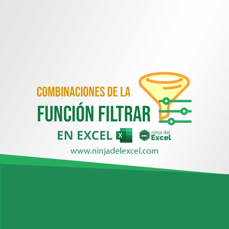 Combinaciones de la Función Filtrar en Excel - Ninja del Excel