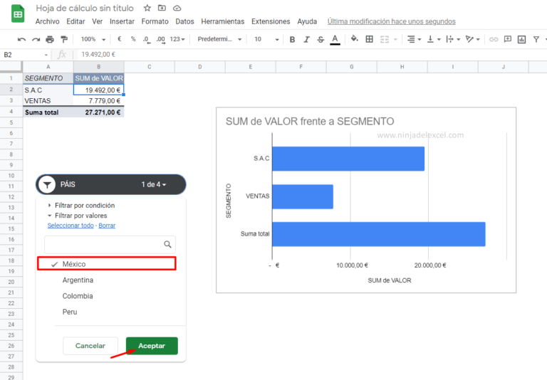 Segmentación de Datos en Google Sheets - Ninja del Excel Segmentación de Datos en Google Sheets - Ninja del Excel