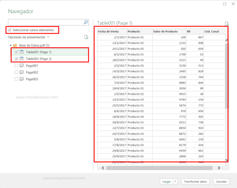 Como Importar PDF a Excel con Power Query - Ninja del Excel