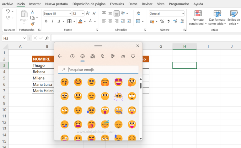 Emoji en Excel - Como Insertar Emojis en Excel - Ninja del Excel