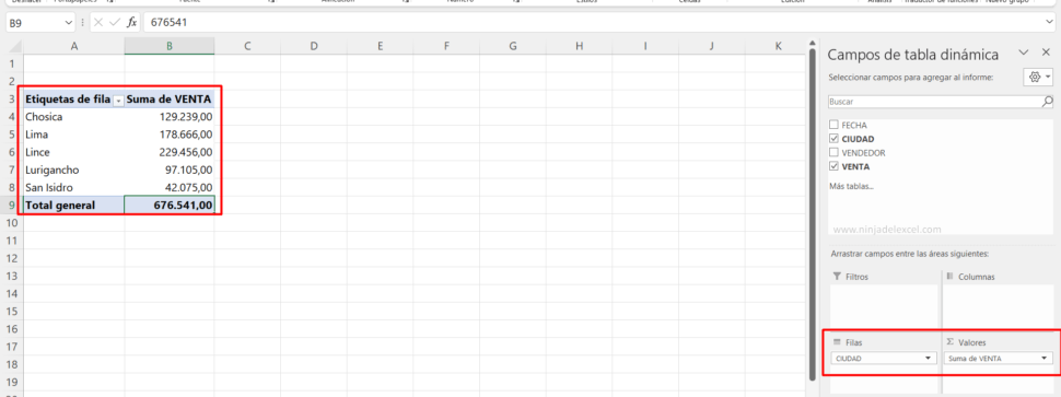 Ordenar Datos en una Tabla Dinámica - Ninja del Excel Ordenar Datos en una Tabla Dinámica - Ninja del Excel