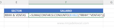 Función CONTAR.SI.CONJUNTO Con Dos Criterios - Ninja del Excel