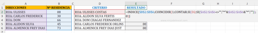 Como Buscar en Lista Incompleta en Excel - Ninja del Excel