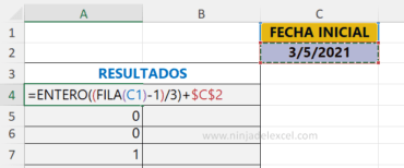 Rango de Fechas Secuenciales con Repetición en Excel - Ninja del Excel