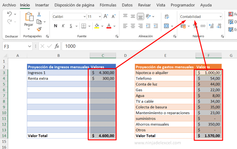 Como Crear una Planilla en Excel (Guía completa) - Ninja del Excel