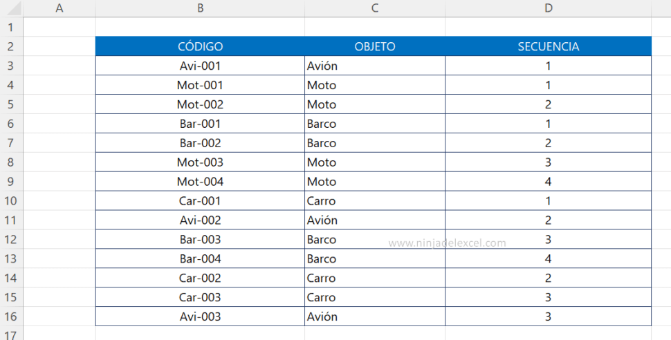 Aprenda a Generar Códigos Alfanuméricos Automáticos en Excel - Ninja del Excel