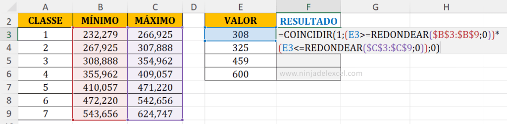 Números Entre un Rango Inicial y Final en Excel - Ninja del Excel