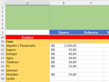 Modelo de Plantilla de Gastos Personales en Excel (Download) - Ninja ...