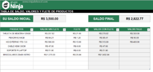 Plantilla de Saldo Inicial y Saldo Final en Excel - Ninja del Excel