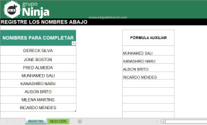 Plantilla con Validación de Datos y Nombres Únicos en Excel - Ninja del Excel