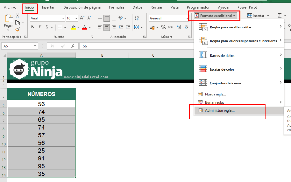 Cómo Formatear Números Impares en Excel - Ninja del Excel