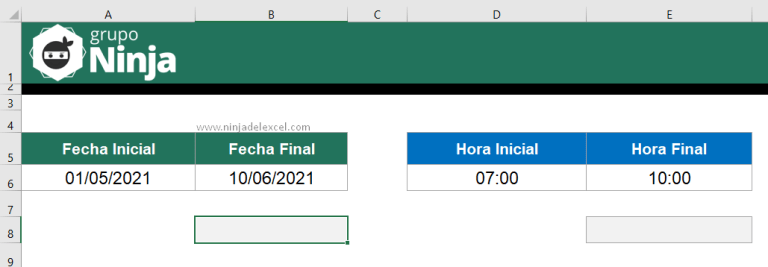 Cómo Calcular Fechas y Horas en Excel - Ninja del Excel