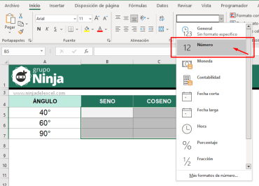 Cómo Hacer SENO, COS y TAN en Excel - Ninja del Excel