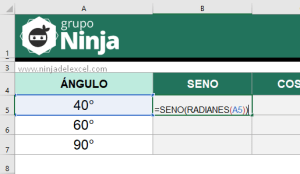 Cómo Hacer SENO, COS y TAN en Excel - Ninja del Excel