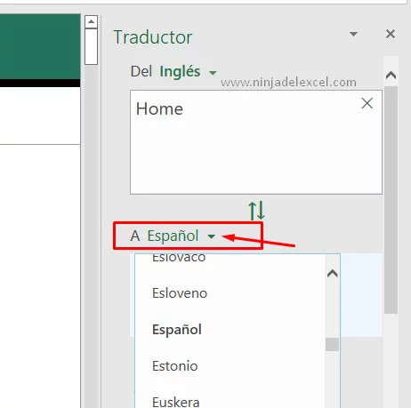 Plantilla Para Traducir Inglés a Español en Excel - Ninja del Excel