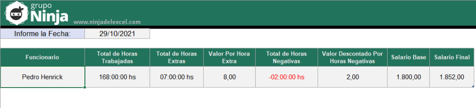 Plantilla de Excel para Nómina Gratis - Ninja del Excel